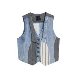 Desigual Vest female Blue size M