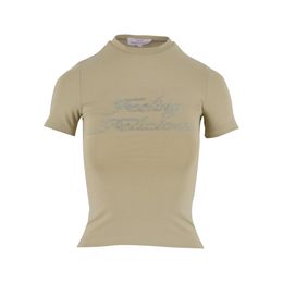 Felicious T-Shirt 'Feeling' Damen Gr&ouml;&szlig;e XS oliv / silber