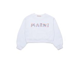 Marni Sweatshirt M&auml;dchen Gr&ouml;&szlig;e 152 hellblau / dunkelorange / rosa / wei&szlig;