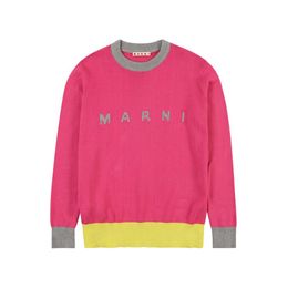 Marni Pullover Jungen Gr&ouml;&szlig;e 152 limone / graumeliert / fuchsia