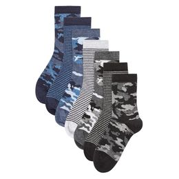 next Socken Jungen Größe 31/36 saphir / grau / schwarz / weiß