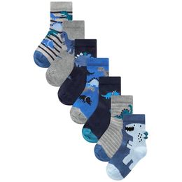 next Socken Jungen Größe 19/22 blau / marine / opal / grau
