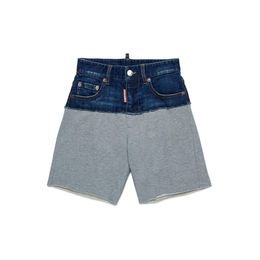 Dsquared2 Hose Jungen Gr&ouml;&szlig;e 140 dunkelblau / grau