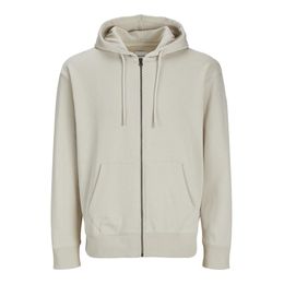 Jack & Jones Jack & Jones Zip-Up Hoodie 'JJECharge' male Beige size S
