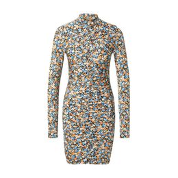 Envii Kleid 'LEAGUE' Damen Größe 36 beige / hellblau / orange / schwarz Winterkleid