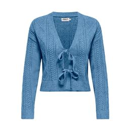Only Strickjacke 'ONLFia' Damen Größe XS hellblau