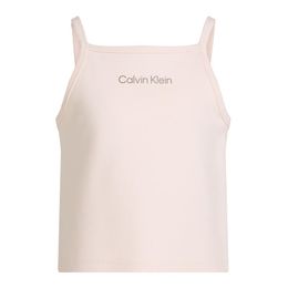 Calvin Klein Jeans Top Mädchen Größe 104 grau / pastellpink