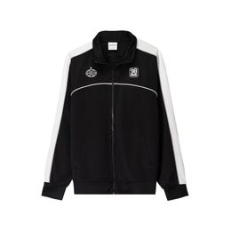 Bershka Zip-Up Hoodie male Black size L