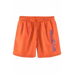 s.Oliver Badeshorts Herren Größe S neonorange