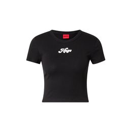 Hugo T-Shirt 'Delanor_2' Damen Gr&ouml;&szlig;e L schwarz / wei&szlig;