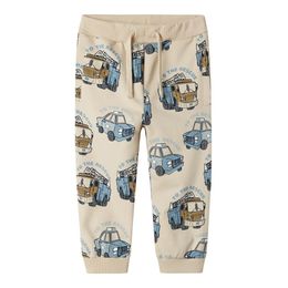 name it Hose 'NMMDibbo' Jungen Größe 122 beige / taubenblau / hellbraun / weiß