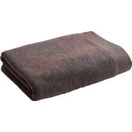 Badetuch Christy "Luxe", grau (soot), B:76cm L:137cm, Walkfrottier, Obermaterial: 100% Baumwolle, Handtücher (Packung), Luxushandtuch in Premium Qualität mit 730g/m², 76 x 137, 2er Set