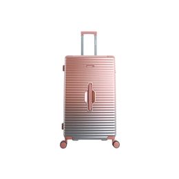 Koffer Saxoline "Elite Trunk", Gr. B/H/T: 46.00cm x 77.00cm x 37.00cm, pink, casual, Koffer, mit Trolleysystem aus Halbaluminium