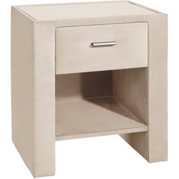 Nachttisch Home Affaire, beige, B:50cm H:61cm T:41cm, Tische