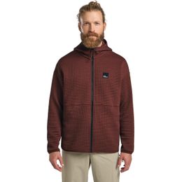 Fleecejacke Jack Wolfskin "MOGARI HOODED FZ M", Herren, Gr. L, schwarz rust, Obermaterial: 95% Polyester, 5% Elasthan, sportlich, Jacken