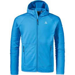 Schöffel Fleecejacke SCHÖFFEL "Fleece Hoody Style Cascata MNS", Herren, Gr. 52, shift blau, Obermaterial: 94% Polyester, 6% Elasthan, sportlich, Jacken