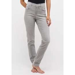 Straight-Jeans Angels "CICI", Damen, Gr. 38, Länge 30, grau (light grau used), Web, Obermaterial: 89% Baumwolle, 8% Polyester, 3% Elasthan, casual, slim fit normal, Jeans, in Slim Fit-Passform