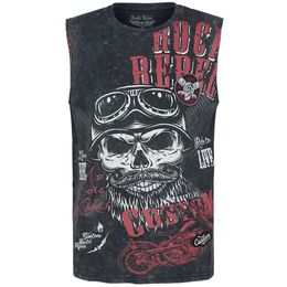 Rock Rebel by EMP Washed Tank with Print Tank-Top schwarz in M Q224-533408 M416840