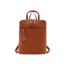 Rucksack SURI FREY "Rucksack SFY Debby", Gr. B/H/T: 33cm x 31cm x 13cm, braun (cognac 700), Polyester, Rucksäcke