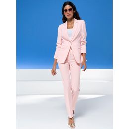 Heine Damen Hosenanzug, rosa, Gr. 44, 77% Polyester, 20% Viskose, 3% Elasthan, Anz&uuml;ge