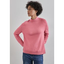 Street One Damen Strickpullover, rosa, Gr. 42, unifarben, Stoff, 30% Polyester, 29% Polyacryl, 21% Viskose, 20% Nylon, Pullover, im angenehmen
