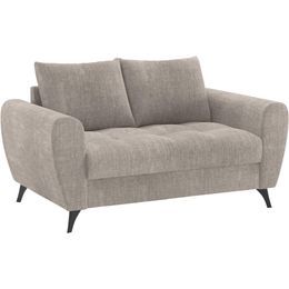 2-Sitzer MR. COUCH, B:160cm H:71cm T:90cm, grau, Dolce (100% Polyester), Sofas, "Blackburn II", Wahlweise mit Kaltschaumpolsterung bis 140 kg