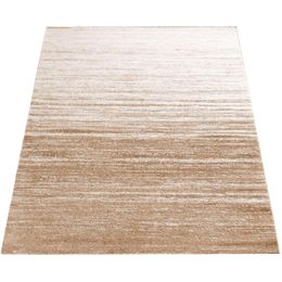 Teppich Paco Home, B:120cm H:13mm L:170cm, beige, Polypropylen (PP), Wohnzimmer, Teppiche, "Mondial 111", Kurzflor, dezentes Streifen Design, ideal
