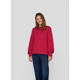 Rabe Damen Strickpullover, rot, Gr. 48, unifarben, Strick, Obermaterial: 60% Baumwolle, 40% Polyacryl, Pullover, mit Ripp-Muster