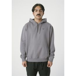 Cleptomanicx Herren Kapuzensweatshirt "Ligull Boxy", grau, Gr. L, bestickt, 100% Baumwolle, Sweatshirts, In l&auml;ssigem Schnitt