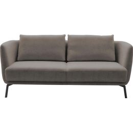 Schöner Wohnen Kollektion 2,5-Sitzer, B:190cm H:71cm T:91cm, grau, SCHÖNER WOHNEN-KOLLEKTION, 100% Polyester, Sofas, "Pearl, hochwertig und komfortabel, - 5 Jahre