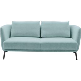 Sch&ouml;ner Wohnen Kollektion 2,5-Sitzer, B:190cm H:71cm T:91cm, blau, SCH&Ouml;NER WOHNEN-KOLLEKTION, 100% Polyester, Sofas, "Pearl, hochwertig und komfortabel, - 5 Jahre