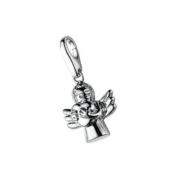 Damen Charm Engel "Engel mit Herz, Silber 925", silber, Giorgio Martello MILANO, Silber 925 (Sterlingsilber), Charms