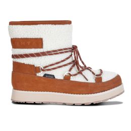 Luhta Damen Snowboots "NAUTTIVA MS", Gr. 36, braun, Leder, Textil, Schuhe, Winterboots, Winterstiefel, Winterschuhe, wasserdicht und gefüttert