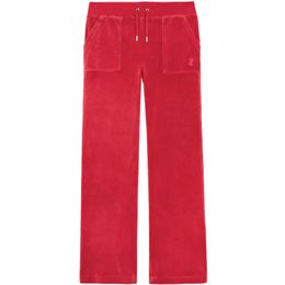 Juicy Couture Kinder Sweathose "DEL RAY PANT _ Damen", rot, Gr. XS, 95% POLYESTER 5% ELASTAN, Hosen, Trainingshose Damen, Sweathose, Velour,