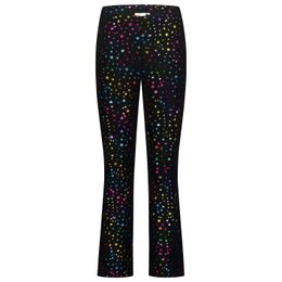 SALT & PEPPER SALT AND PEPPER Mädchen Leggings "Foilprint Stars", schwarz, Gr. 104, bedruckt, 65% Polyester, 30% Baumwolle, 5% Elasthan, Hosen, mit schimmerndem