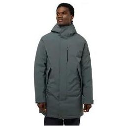 Daunenmantel Jack Wolfskin "BRANDENBURGER", Herren, Gr. XXL, grün (slate grün), Obermaterial: 100% Polyester. Wattierung: 100% Daunen, sportlich, hoch geschlossener Ausschnitt, Langarm mit Druckknöpfen,verstellbar, Mäntel