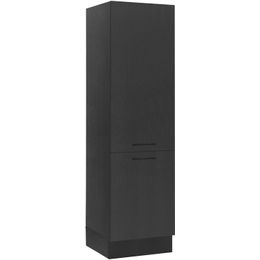 K&uuml;hlumbauschrank, B:60cm H:211cm T:57cm, schwarz, BASIC BY BALCULINA, Holzwerkstoff, Schr&auml;nke, "Turin", Breite 60 cm, wahlweise in schwarz matt oder
