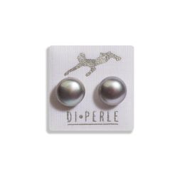 Adelia&acute;s ADELIA ́S Damen Paar Ohrstecker "Damen Perlenschmuck 925 Silber S&uuml;sswasser Perlen Ohrstecker", Damen, Silber 925 (Sterlingsilber), grau, Silber 925