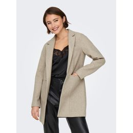 Only Damen Langmantel "ONLNANCY LIFE SOHO COAT CC OTW", braun, Gr. M, meliert, Web, Obermaterial: 100% Polyester, Mäntel