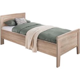 Holzbett Wiemann, B:129cm H:88cm L:207cm, beige, Betten, "Bern", 4-fach Liegeh&ouml;henverstellung