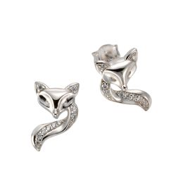 Firetti Damen Paar Ohrstecker "Schmuck Geschenk Silber 925 Ohrschmuck Fuchs", Silber 925 (Sterlingsilber), silber, Silber 925 (Sterlingsilber),