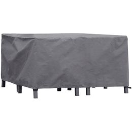 Gartenmöbel-Schutzhülle, B:140cm H:70cm L:140cm, grau, WINZA OUTDOOR COVERS, Polypropylen (PP), Planen, geeignet für ein kleines Loungeset, Maße