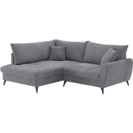 Ecksofa MR. COUCH, B:230cm H:71cm T:190cm, grau, Novaclean Avanti (100% Polyester), Wohnzimmer, Sofas, "Blackburn II, L-Form", Mit