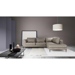Trendmanufaktur Damen Ecksofa "Luzi, wahlweise mit Schlaffunktion und Bettkasten, gemütlich, L-Form", B/H/T: 264cm x 80cm x 203cm, Samtvelours,