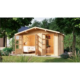 Gartenhaus Karibu, beige, Holzwerkstoff, Gartenhäuser, "Radur", aus hochwertiger nordischer Fichte
