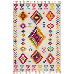 Teppich FLAIR RUGS, B:160cm H:20mm L:230cm, bunt, Kunstfaser, Wohnzimmer, Teppiche, "Nahua", Berber-Optik, Wohnzimmer