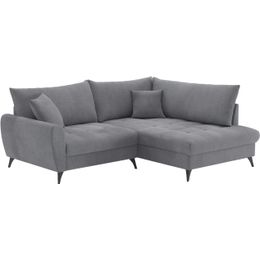 Ecksofa MR. COUCH, B:230cm H:71cm T:190cm, grau, Novaclean Avanti (100% Polyester), Wohnzimmer, Sofas, "Blackburn II, L-Form", Mit