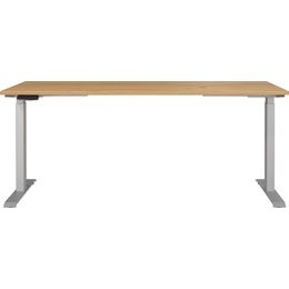 Schreibtisch Germania, B:180cm H:72cm T:80cm, beige, Büro, Tische, "Jet, elektrisch höhenverstellbar", moderne Farbvariationen, Breite