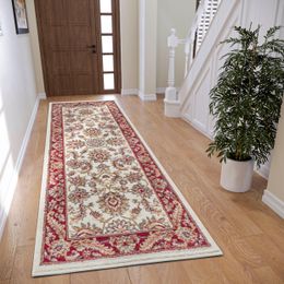 Teppich Hanse Home, B:80cm H:8mm L:240cm, rot, Jute, Polyester, Polypropylen (PP), Wohnzimmer, Teppiche, "Reni", L&auml;ufer, Orientalisch, Kurzflor,