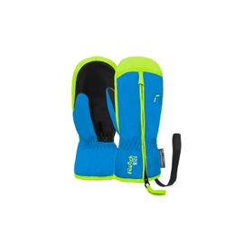 Reusch M&auml;dchen F&auml;ustlinge "Ben Mitten", gelb, Gr. 5, mehrfarbig, 75% Polyester, 25% Polyurethan, Handschuhe, mit extra langem Rei&szlig;verschluss